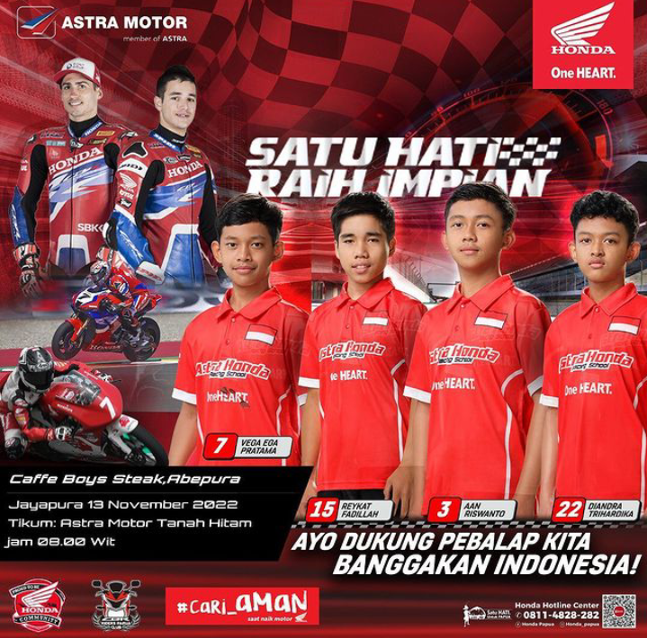 Astra Motor Papua Ajak Komunitas Nobar Balap Balap WSBK dan IATC 2022 Seri Mandalika. - Zona ...